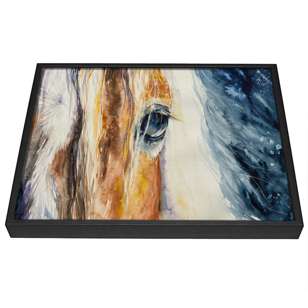 Rosalind Wheeler Tief ins Auge des Pferdes - Einzelner Bilderrahmen Gemälde auf Leinwand ...